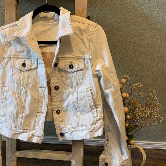 Toms | Jackets & Coats | Toms Off White Denim Jean Jacket | Poshmark